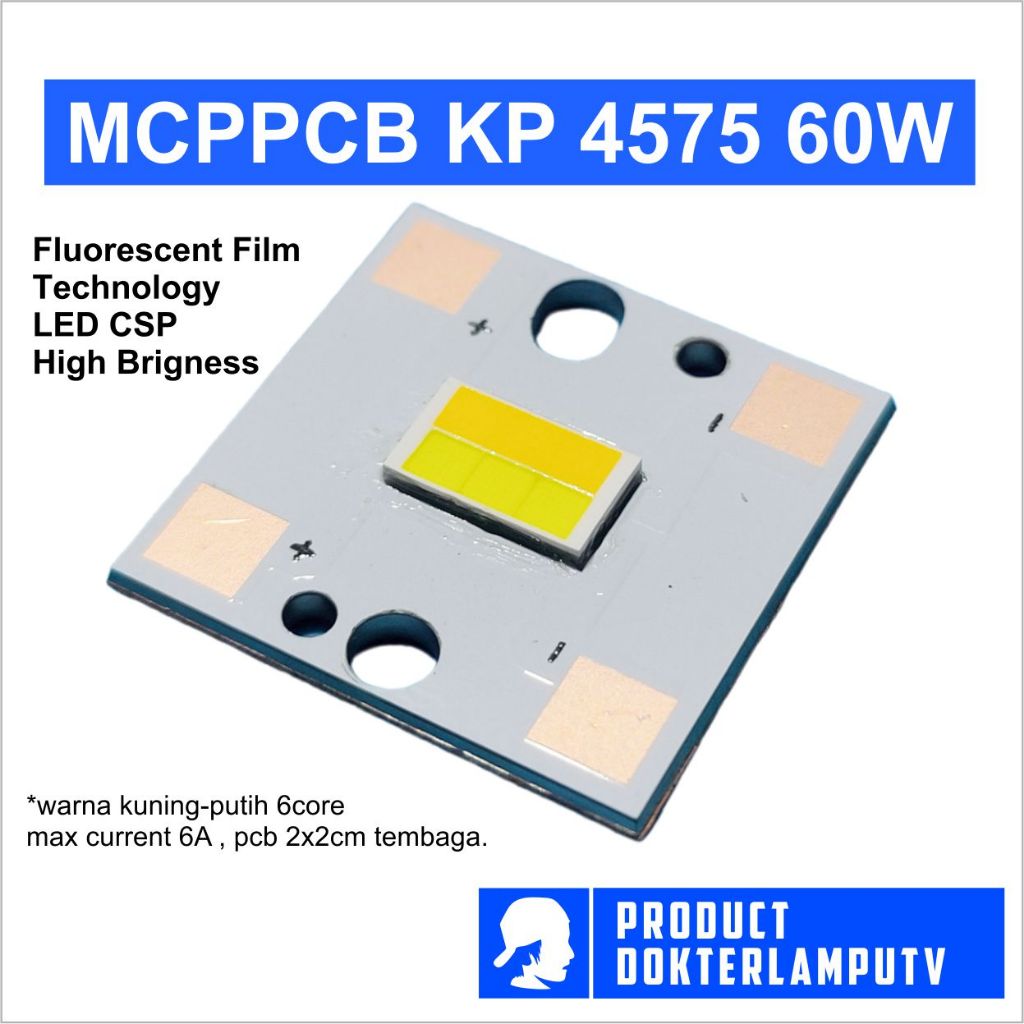 Jual MCP + PCB 60 WATT PUTIH KUNING CHIP 4575 7545 9-10V HIGH QUALITY ...