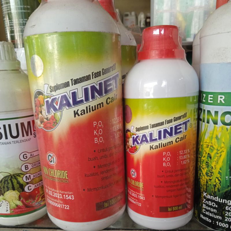 Jual pupuk KALINET kalium cair suplemen tanaman fase generatif | Shopee ...