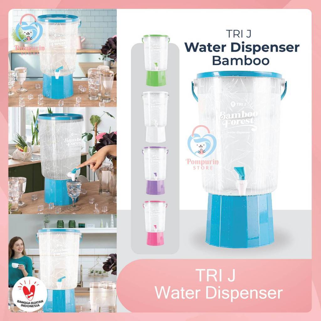 Jual TRI J - Water Dispenser Bamboo (Dispenser Air Motif Bambu ...