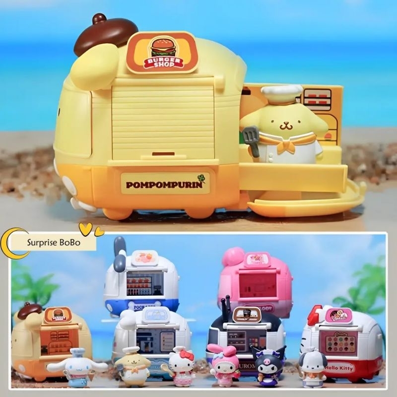 Jual SANRIO mobile food truck series cute figure pompompurin cinnamorol ...