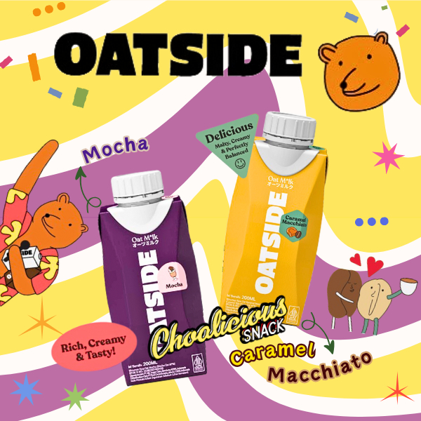 Jual OATSIDE Mini Oat Milk Rasa Caramel Macchiato / Rasa Mocha Minuman ...