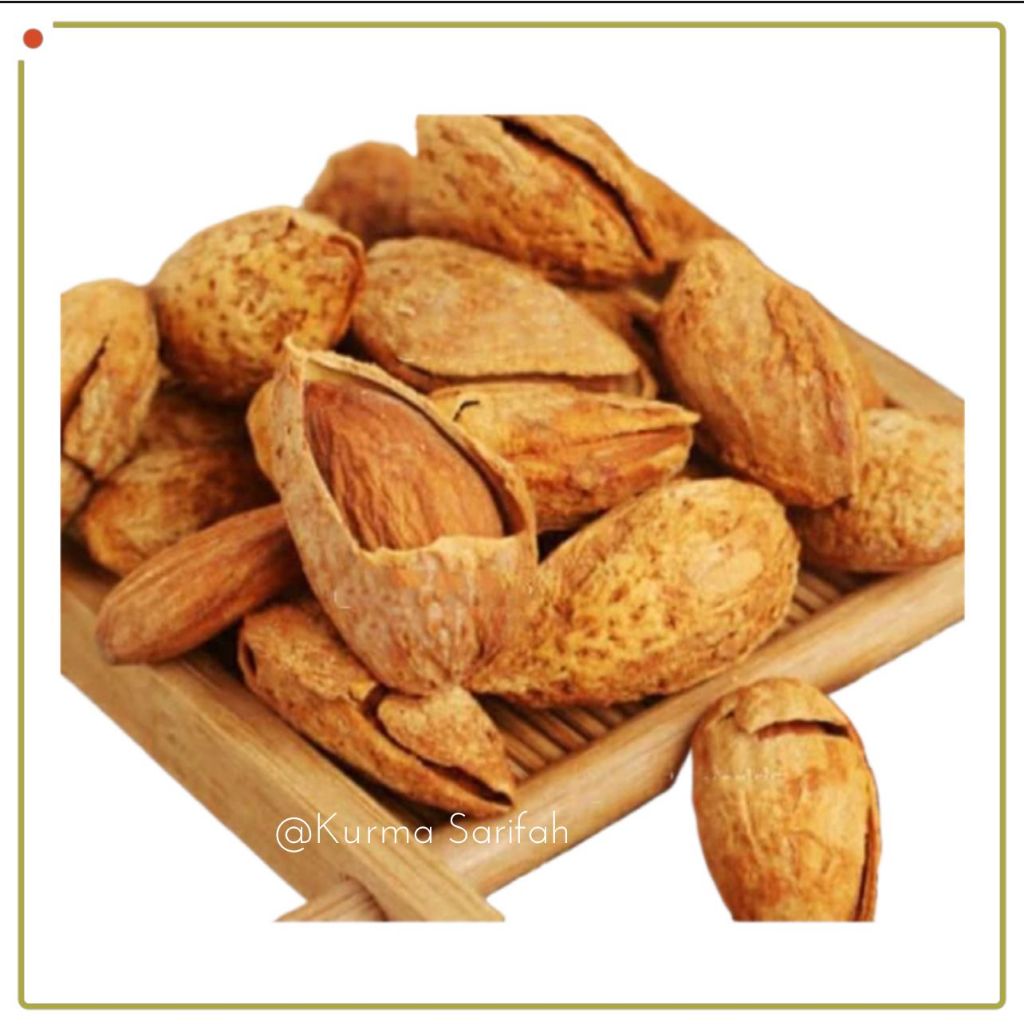 Jual Kacang Almond Panggang Susu 1kg - Kacang Almond Kulit/Cangkang ...