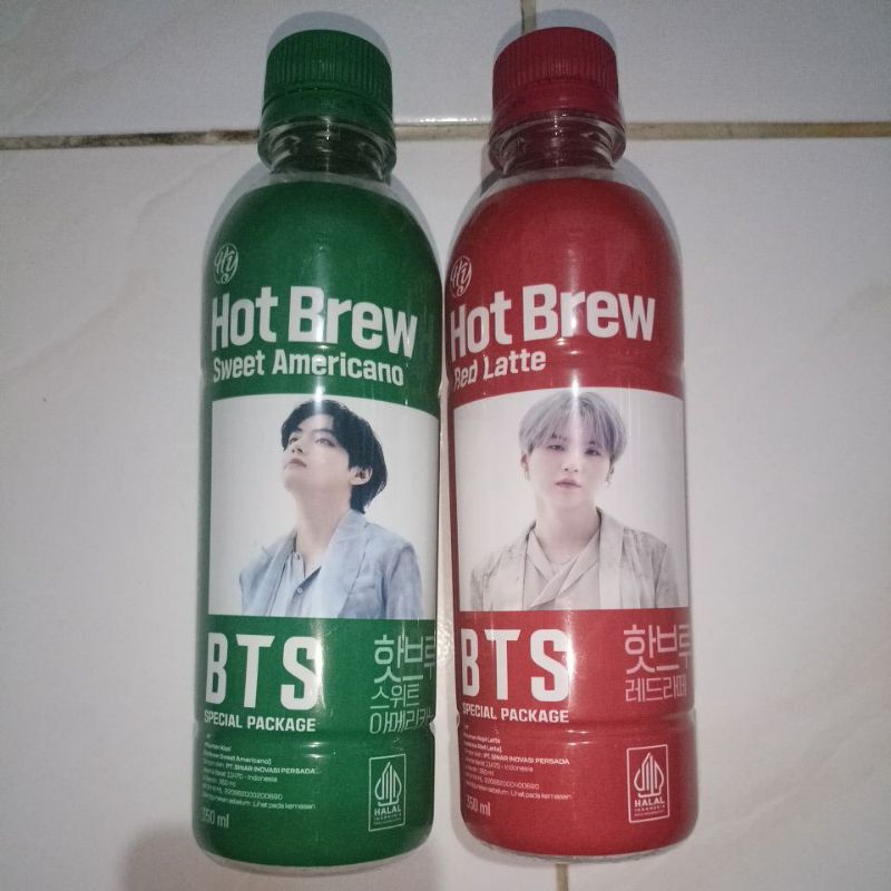 Jual hot brew kopi BTS botol only ,take all only Daegu boys v dan suga ...