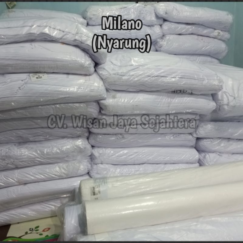 Jual Bahan Kain Jersey Dryfit Milano Warna Putih Per Roll (1 Roll=25 kg ...