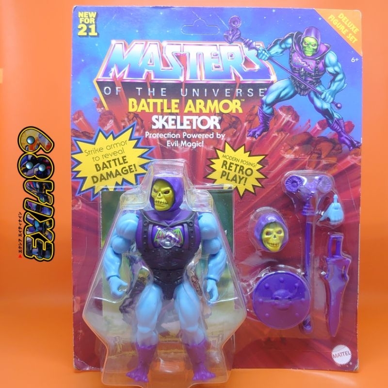 Jual Masters Of The Universe Origins Deluxe Figure Set - Battle Armor Skeletor Mattel | Shopee ...