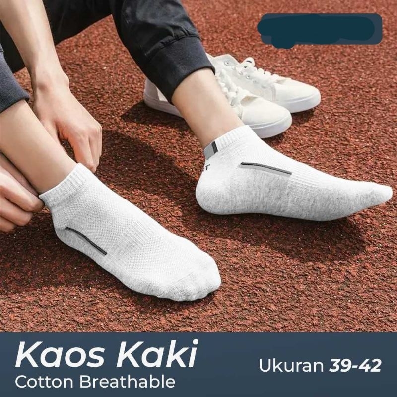 Jual Kaos Kaki Pria Easy Wind Angkle Men Sock Kaus Kaki Ankle Cotton ...