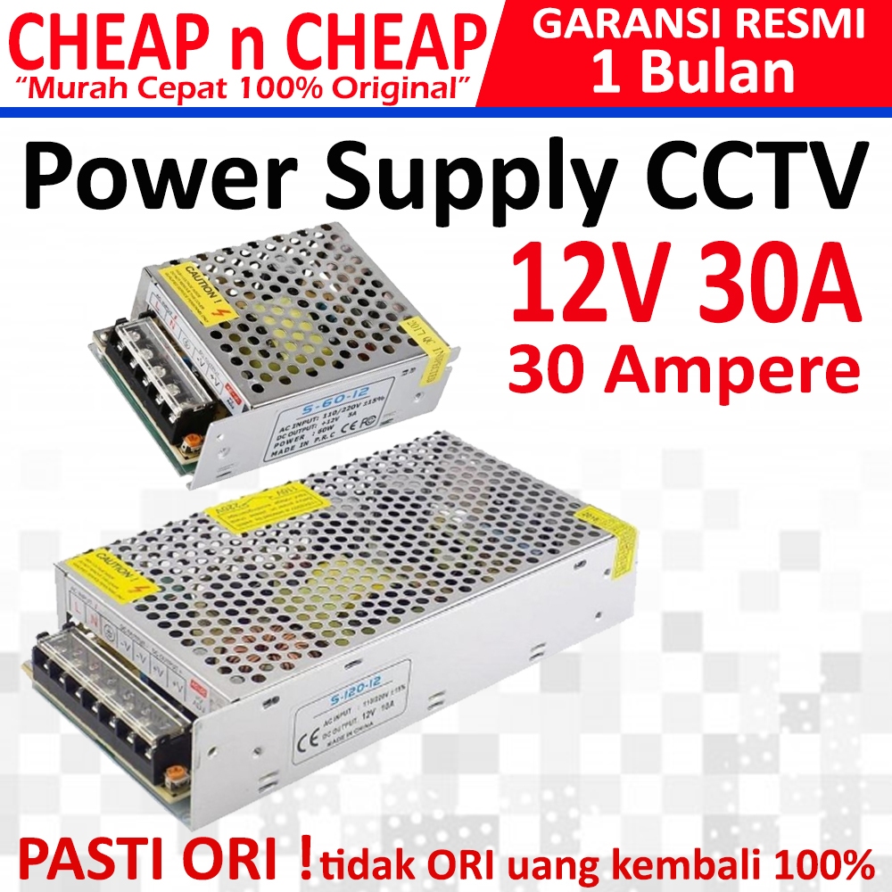 Jual PSU CCTV Jaring 12V 30A Power Supply Travo LED DC 12 Volt 30 Ampere | Shopee Indonesia