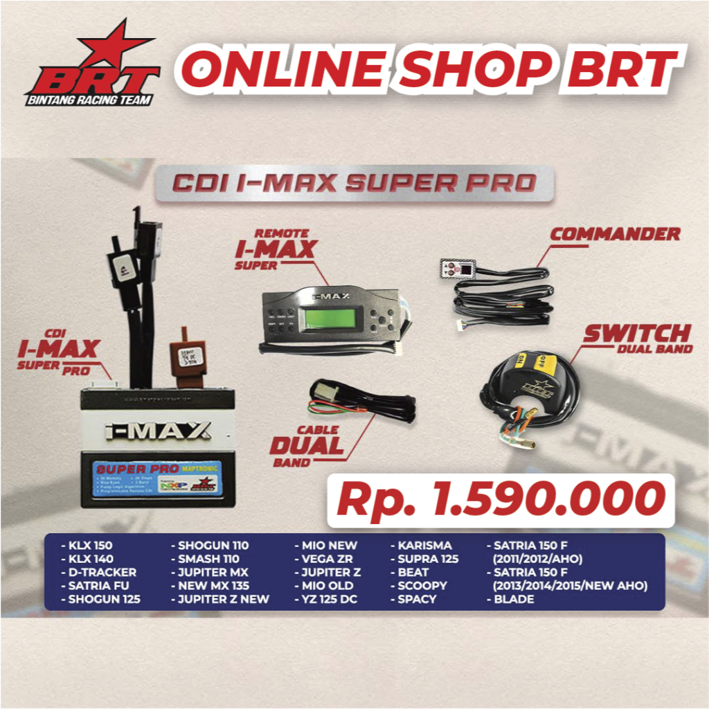 Jual CDI BRT IMAX SUPER PRO 26 STEP + REMOTE SMASH TITAN | Shopee Indonesia