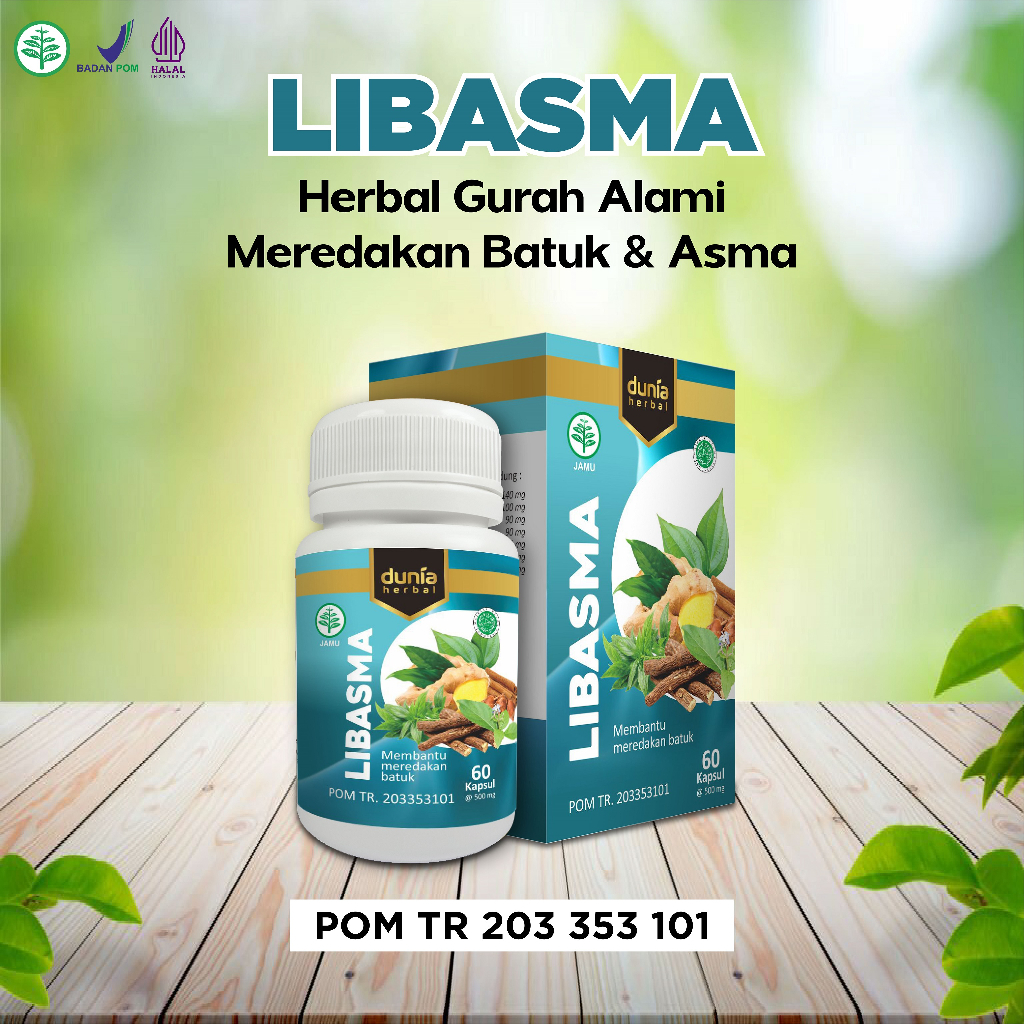 Jual LIBASMA Herbal Batuk, Asma, Bronchitis, Pheumonia (radang paru ...