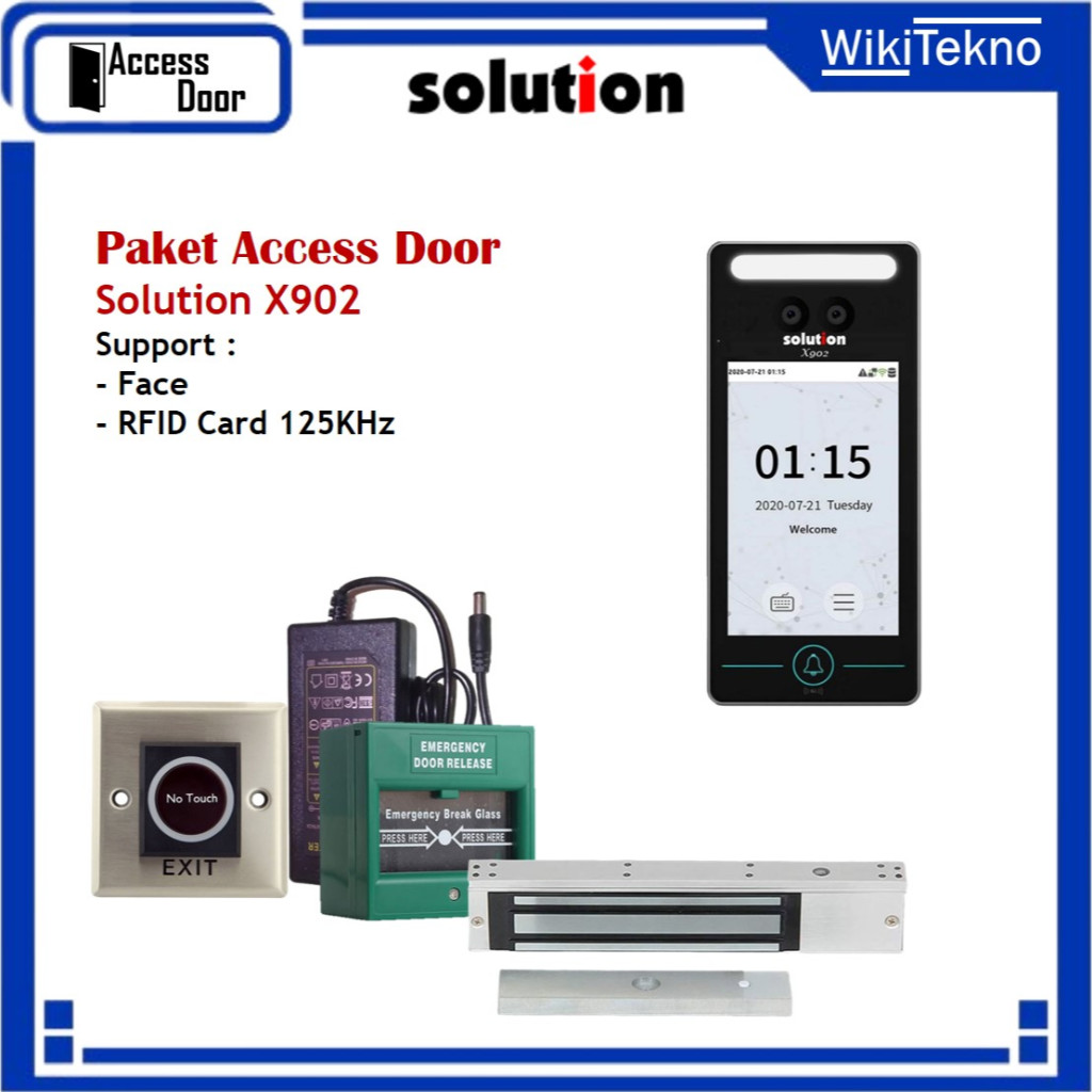 Jual Paket Access Door Solution X902 Access Control Wajah & Kartu | Shopee Indonesia
