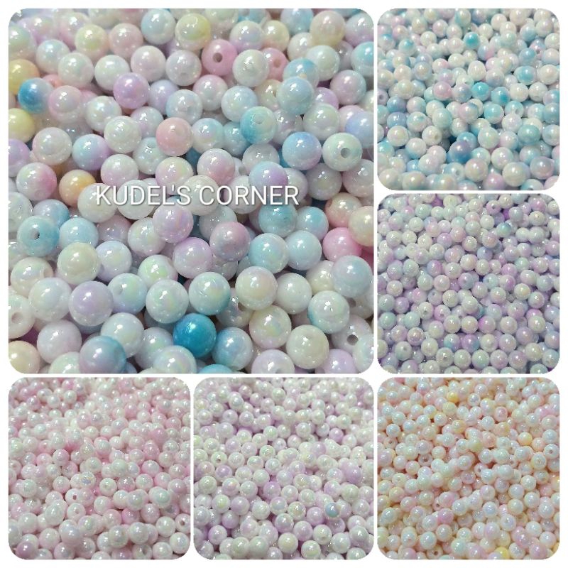 Jual manik mote bulat gradasi two tone premium | Shopee Indonesia