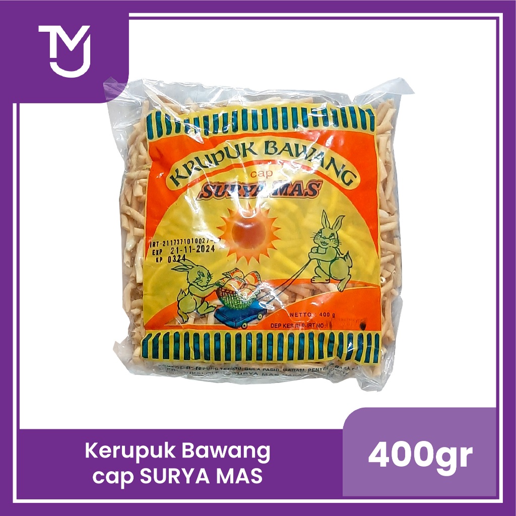 Jual Krupuk Bawang cap Surya Mas 400gr | Shopee Indonesia