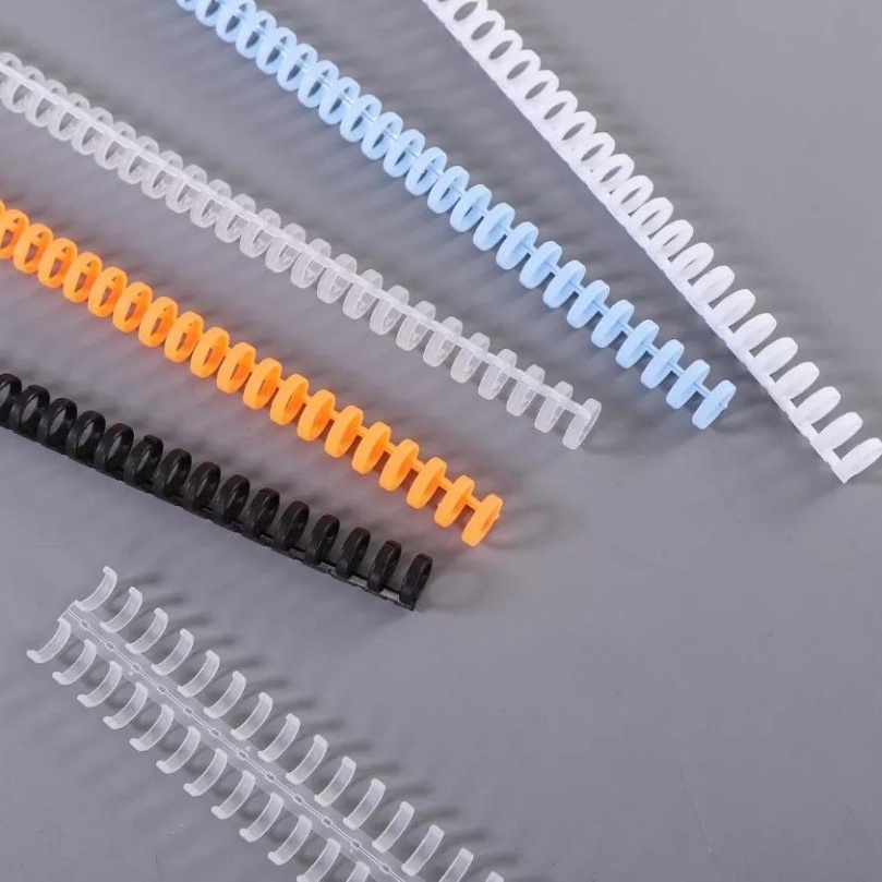 Jual Ring Binder Plastik Spiral 30 Lubang DIY Spiral Binder Strip ...