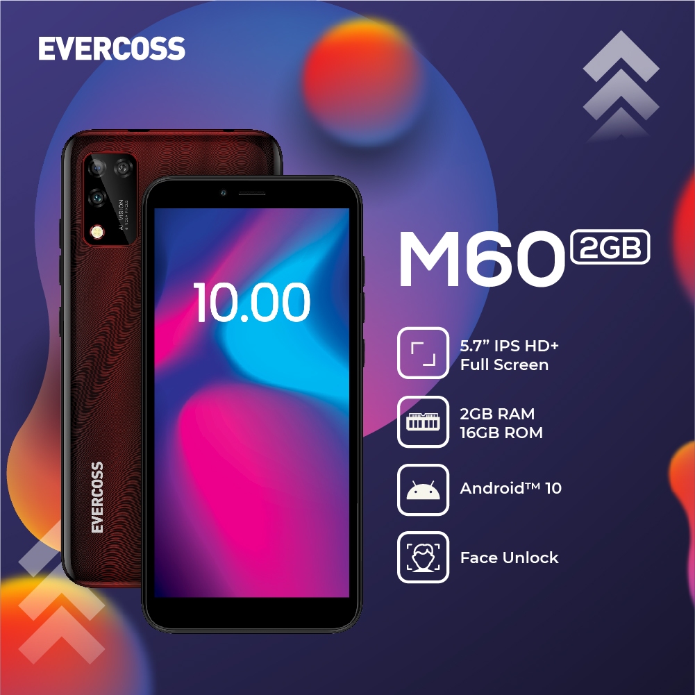 Jual LUNA x EVERCOSS M60 Ram 2GB Internal 16GB Garansi Resmi | Shopee ...