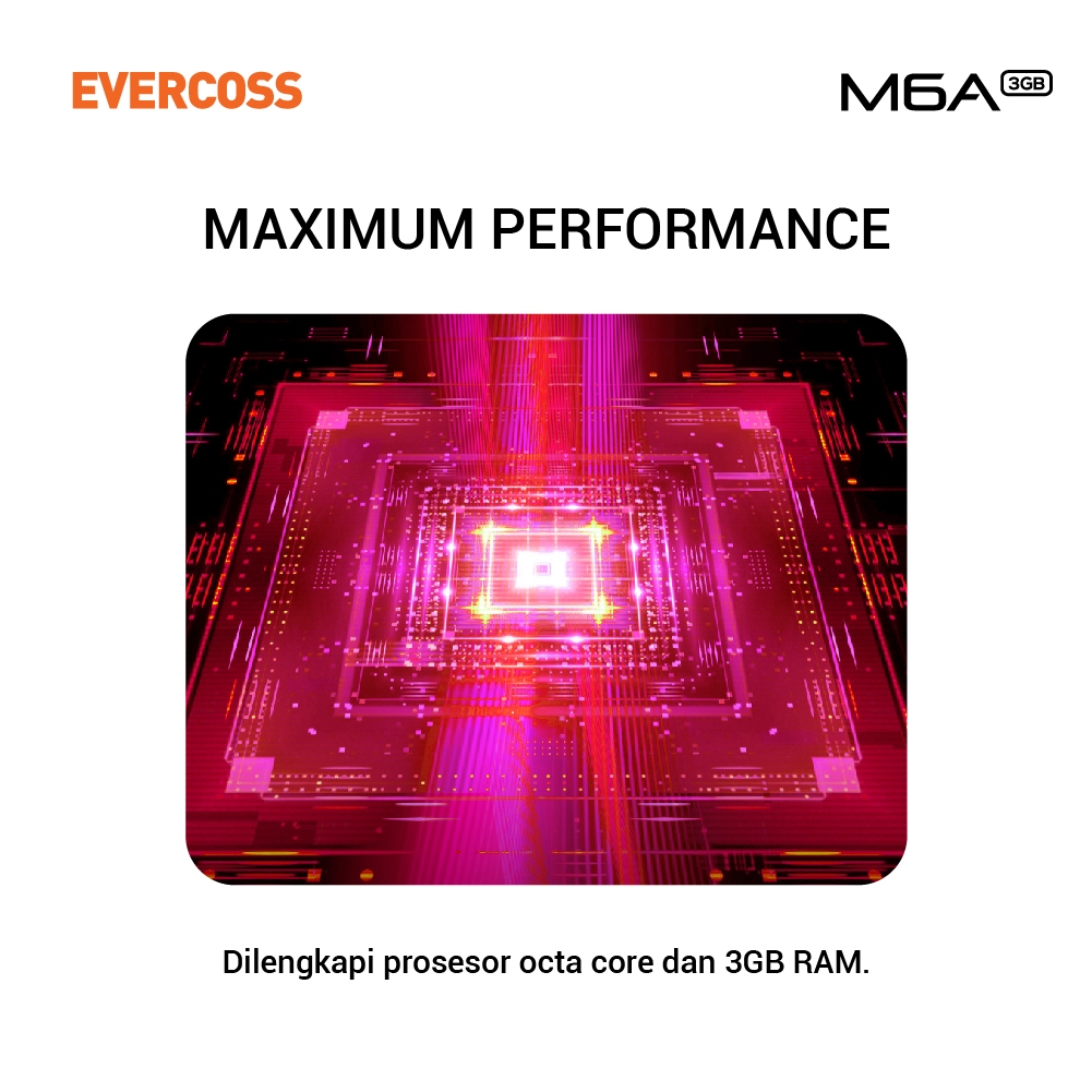 Jual LUNA x EVERCOSS M6A 3GB/16GB 8MP Selfie Camera 8MP Camera Android ...