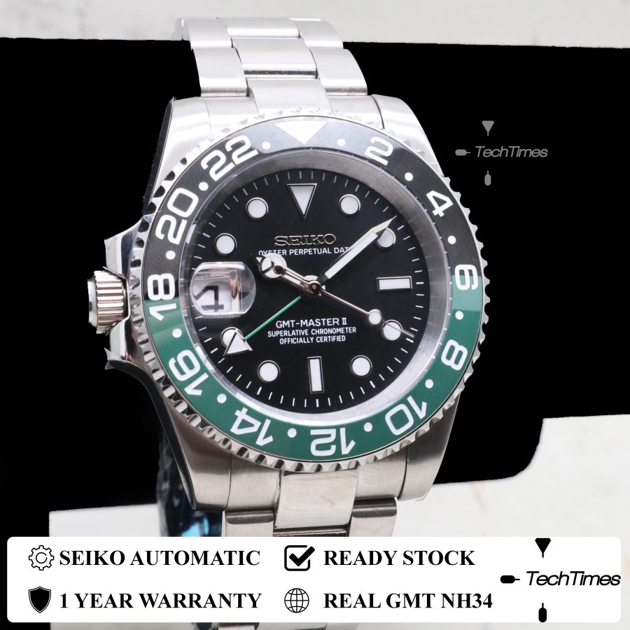 Jual Seiko Mod Seikomod Sprite NH34 LEFTY GMT Automatic Seikomods ...
