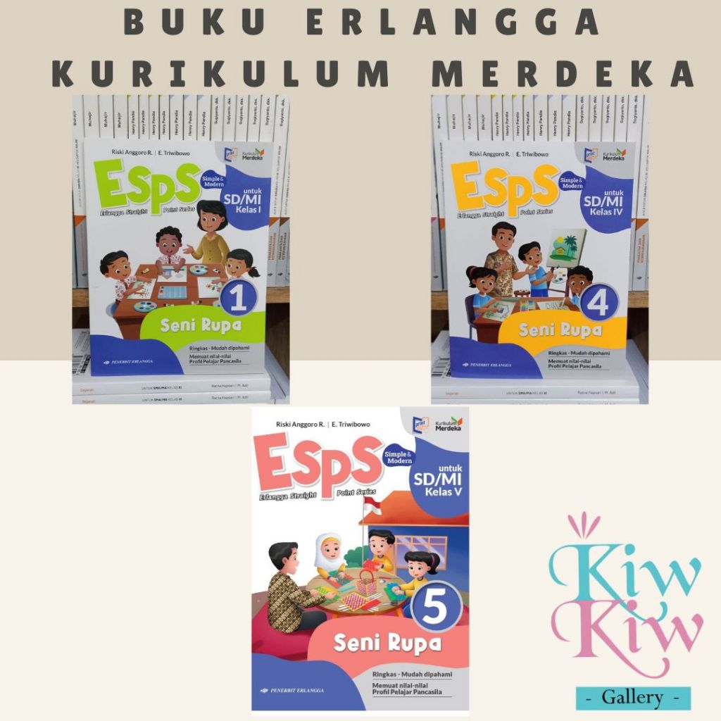 Jual Buku ESPS Seni Rupa Kelas 1, 2, 3, 4, 5, 6 SD/MI Kurikulum Merdeka - Erlangga | Shopee ...