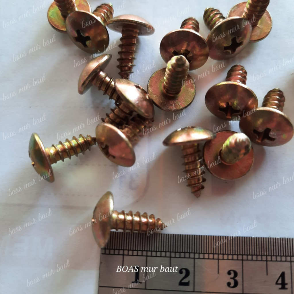 Jual Tapping kuning 1.25 cm TAB 10x1/2 isi : 100 pcs boasmurbaut ...