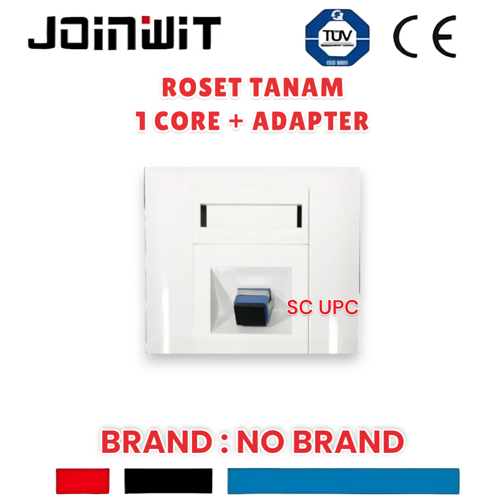 Jual Roset Tanam 1CORE FACE PLATE 1 CORE PLUS ADAPTER SC UPC/APC/MM ...