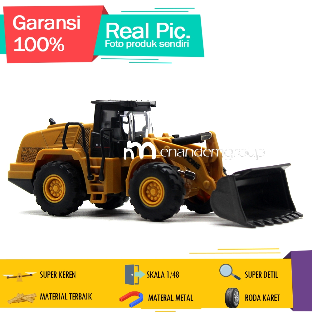 Jual Diecast Miniatur Mainan Mobil Konstruksi Alat Berat Buldoser Metal ...