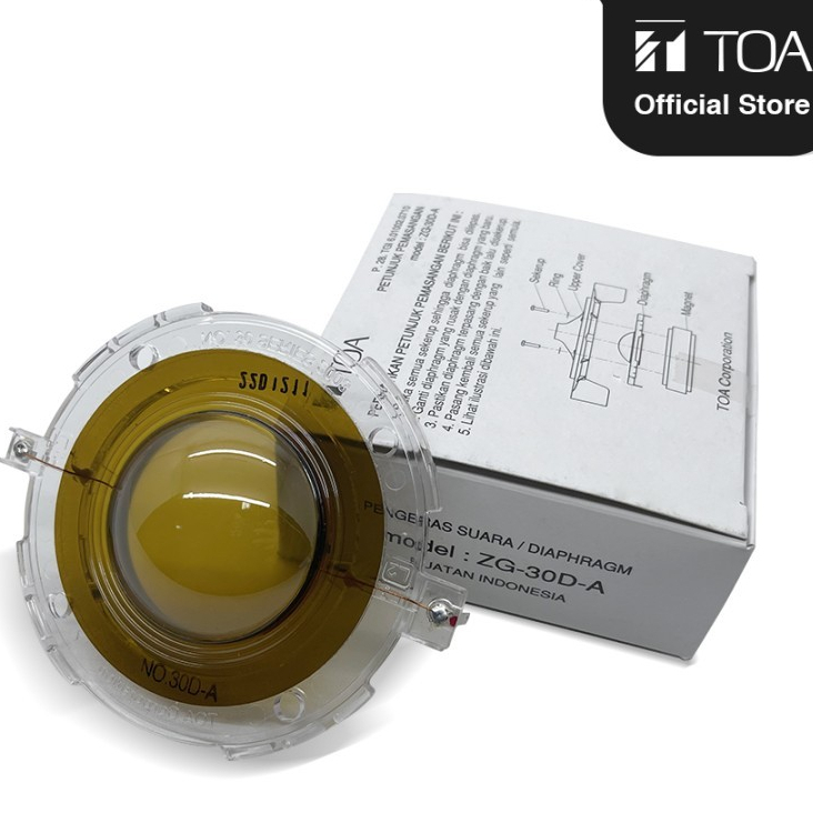 Jual TOA ZG-30DA Diaphragm 25 W with Casing / TOA ZG-30D-A 25W (Diaphragm / Spul / Spool / ZG 30 ...