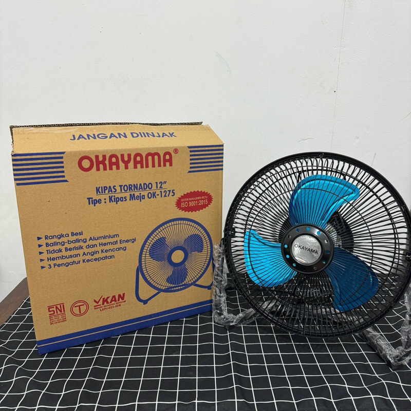 Jual Kipas Angin Besi Okayama Tornado 12inch (1275) | Shopee Indonesia
