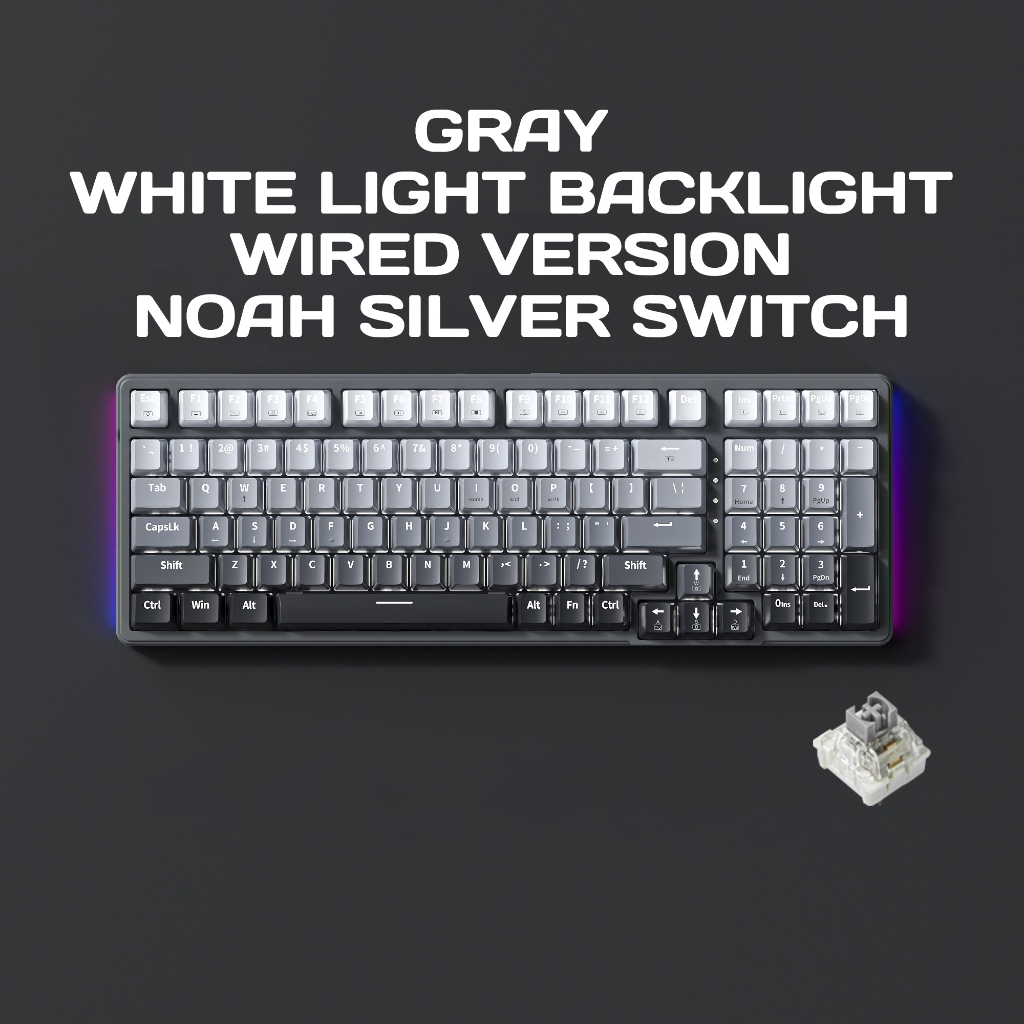 Jual ZIFRIEND ZT99 Gradient Mechanical Keyboard South Facing RGB ...