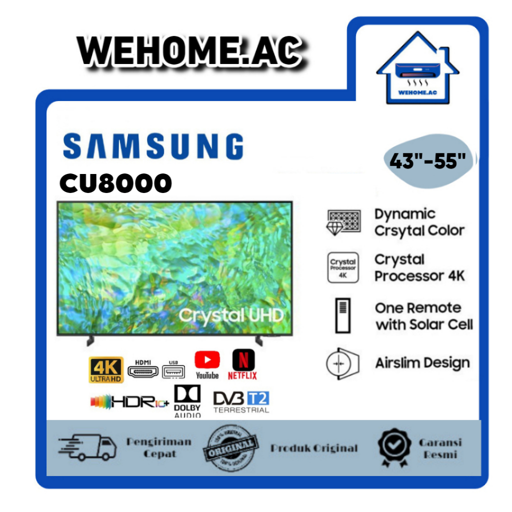 Jual TV LED Samsung 43CU8000 / 50CU8000 / 55CU8000 LED Samsung 43 Inch ...