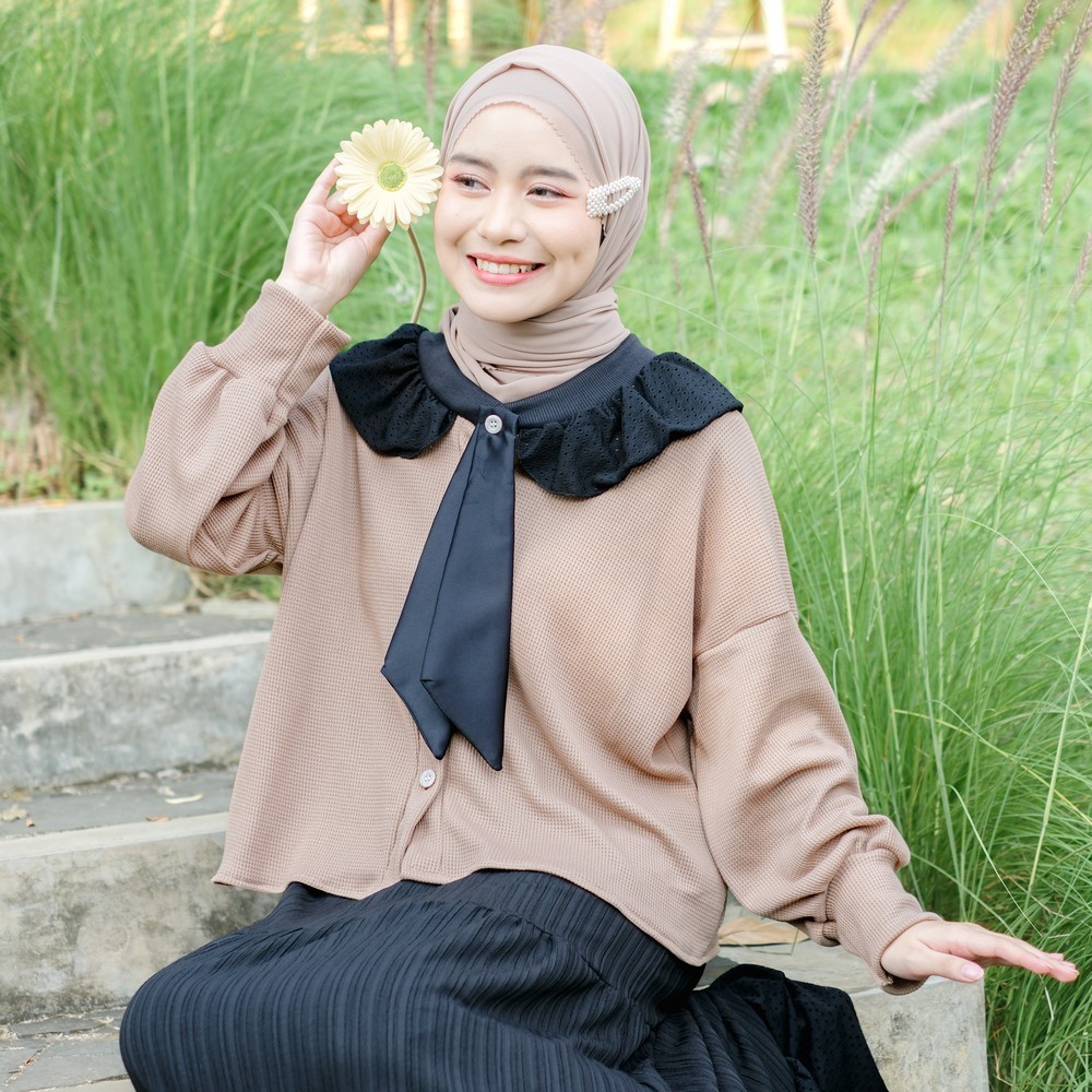 Jual Mybamus Kyuti Coquette Tops – Atasan Wanita Korea – Outer Pita – Coquette Style | Shopee ...