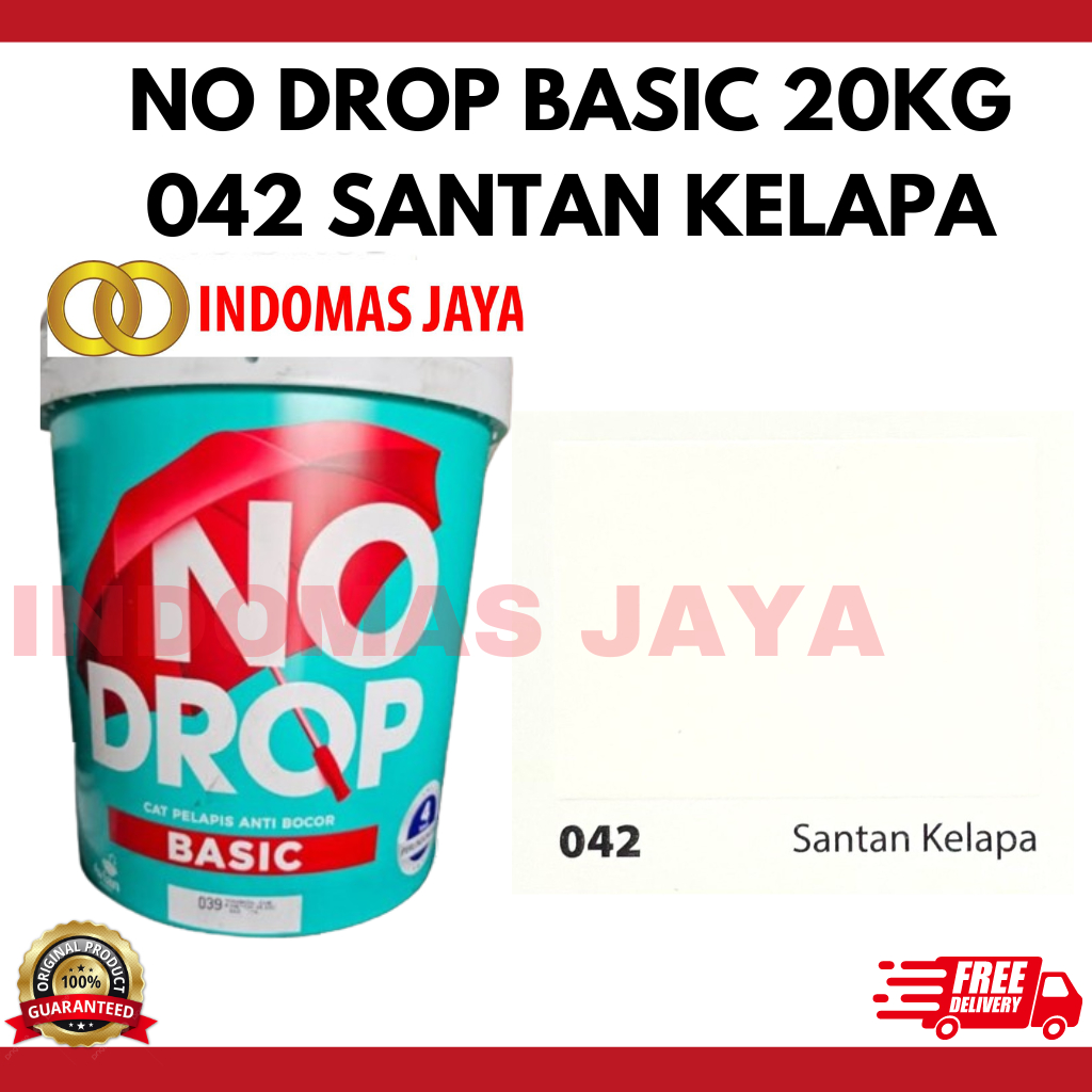 Jual No drop basic cat pelapis anti bocor kemasan galon 20kg 042 SANTAN ...