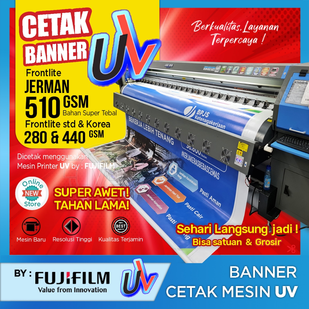 Jual Cetak Print UV Banner Spanduk FL440 / FL JERMAN 510 gsm Premium by ...