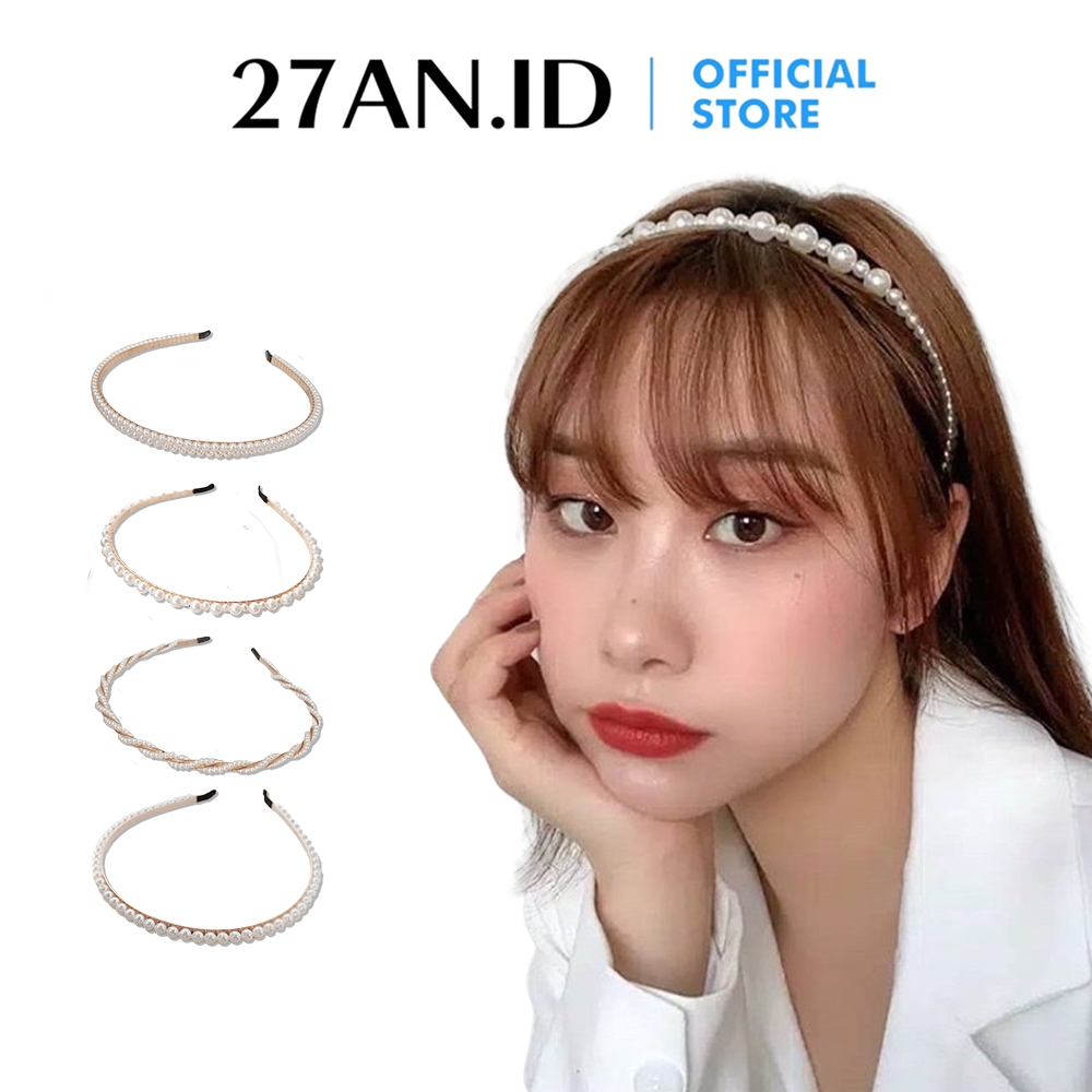 Jual Bando H552 Mutiara Korea Pearl Fashion Headband Bandana Wanita ...