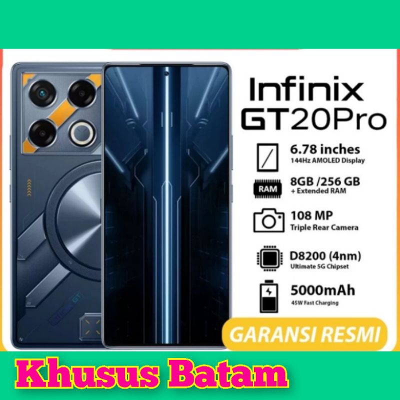 Jual HANDPHONE INFINIX GT 20PRO RAM 8GB/256GB NEW 2024 ANDROID GARANSI ...