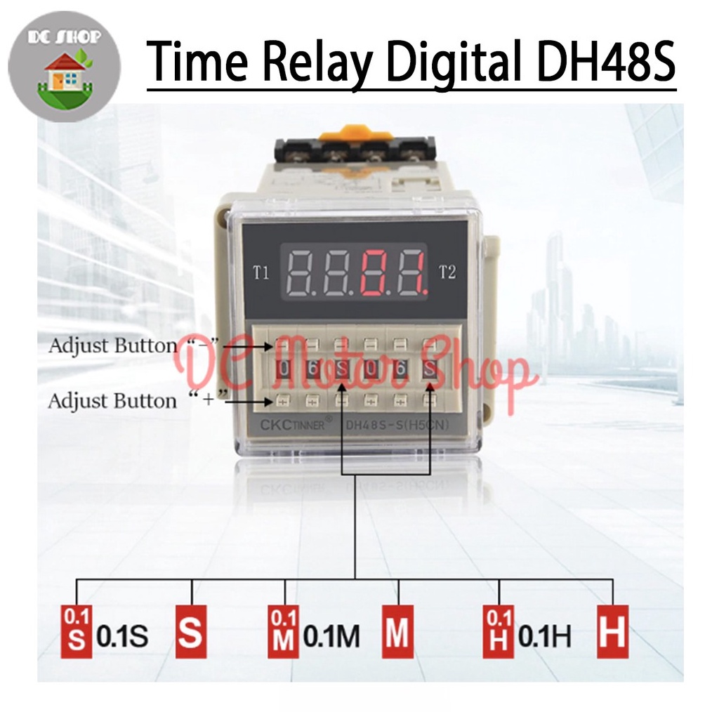 Jual KODE J96E Timer DH48SS Relay Twin Counter Digital Precision Delay ...