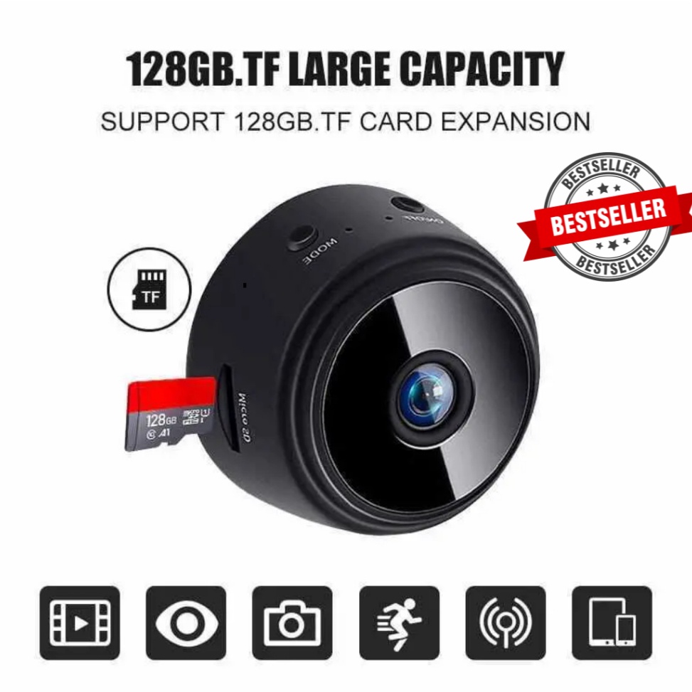 Jual KODE C4D CCTV Wireless A9 Mini Smart Camera Wifi HD 18P Micro v38 Kamera Keamanan Kamera ...
