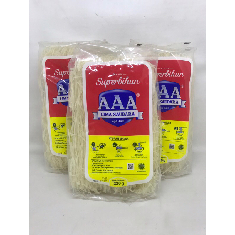 Jual Bihun super AAA lima saudara 220 gr | Shopee Indonesia