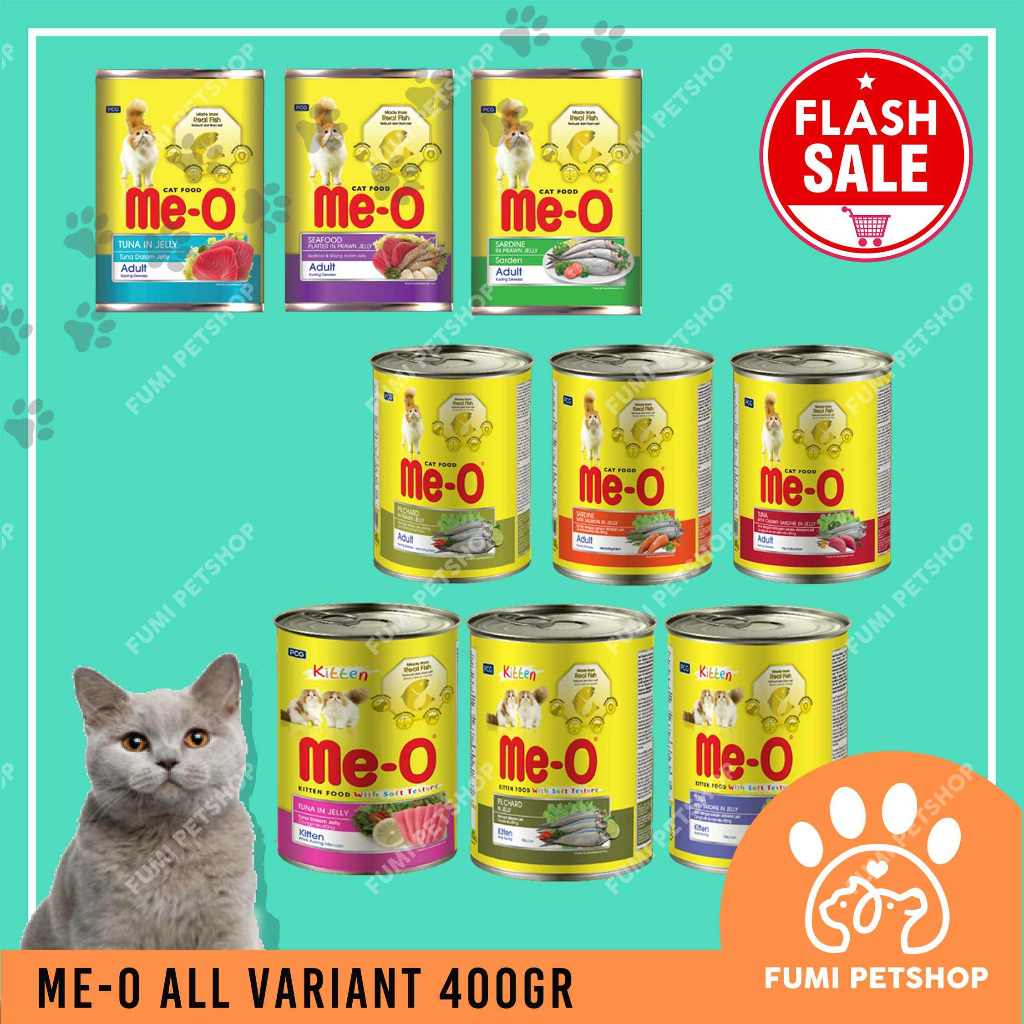 Jual MEO CAN 400 GR MAKANAN KUCING BASAH [ ME-O CAT WET FOOD ] | Shopee ...