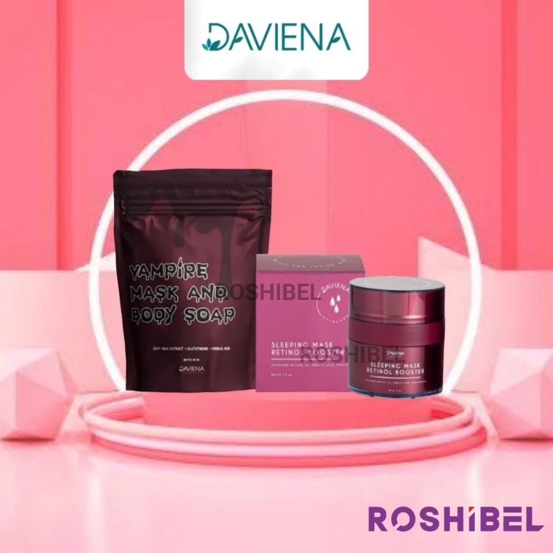 Jual Daviena Sleeping Mask Retinol Booster | Daviena Vampire Mask and ...