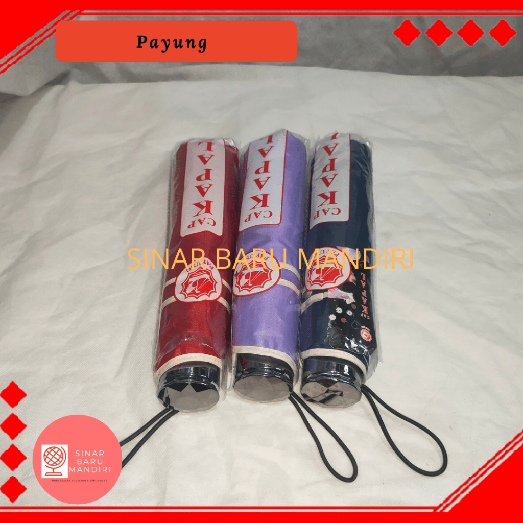 Jual Payung / payung lipet tiga timbul / Payung Cap Kapal / Payung ...