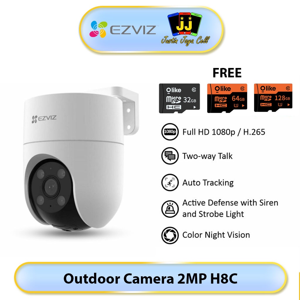 Jual Ezviz H8c 2MP Smart Home IP Camera Wifi CCTV Outdoor | Shopee ...