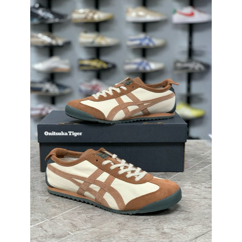 Jual Sepatu Onitsuka Mexico 66 Brown White X Green | Shopee Indonesia