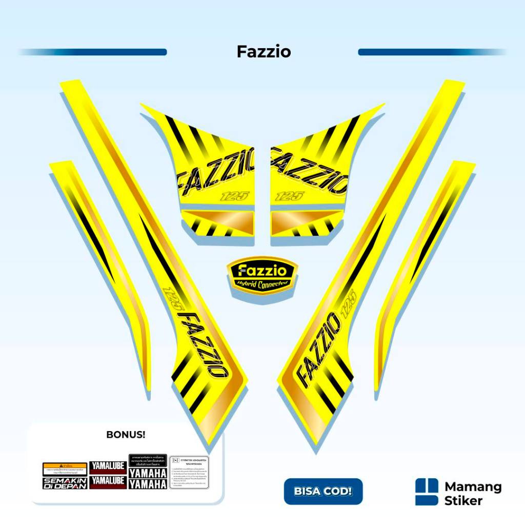 Jual Striping Fazzio Variasi (12) Original Custom Fazio Keren 2022 2023 ...