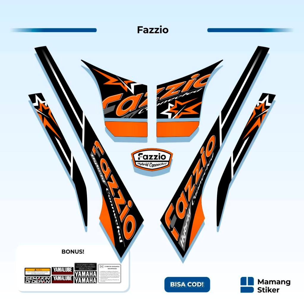 Jual Striping Fazzio Variasi (13) Original Custom Fazio Keren 2022 2023 ...