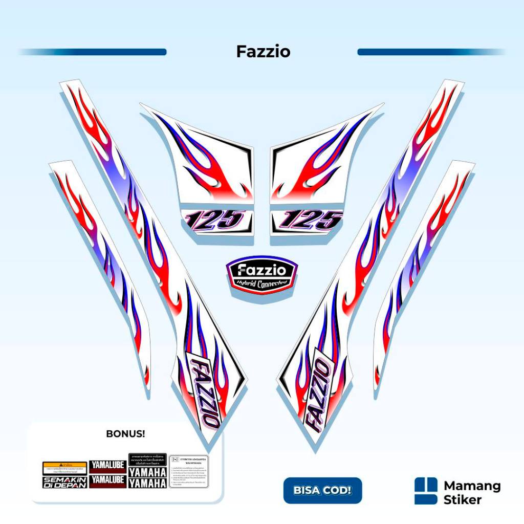 Jual Striping Fazzio Variasi (22) Original Custom Fazio Keren 2022 2023 ...