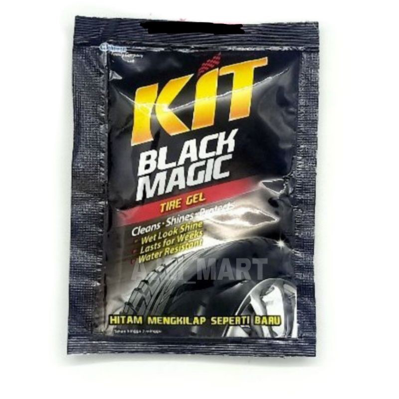 Jual KIT Black Magic Tire Gel Hitam Semir Pengkilap Ban Motor Mobil ...