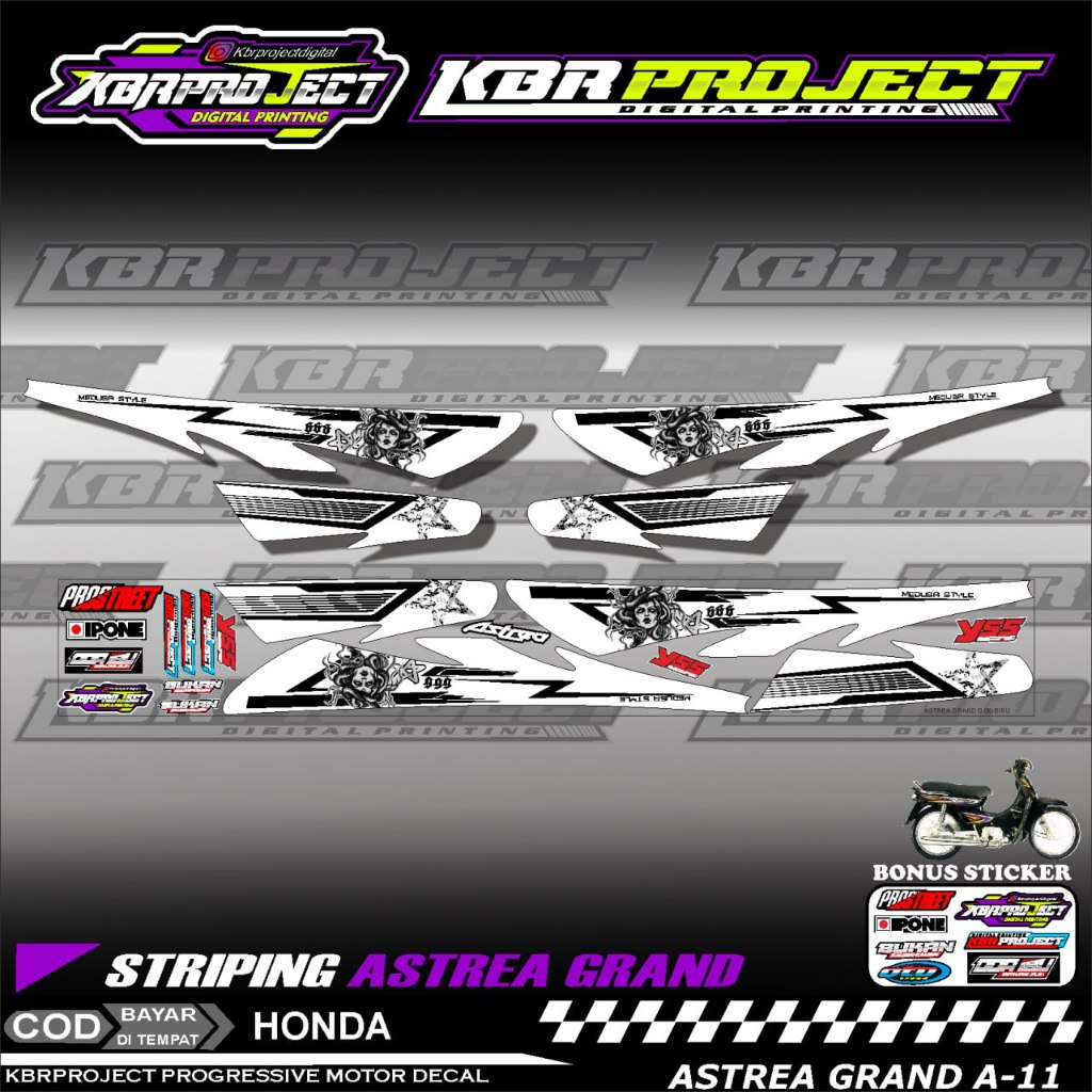 Jual ASTREA GRAND STIKER STRIPING PREMIUN MOTOR KEREN LIS VARIASI ...