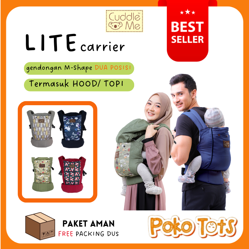 Jual Cuddle Me Lite Carrier SSC 2in1 SOLID POLOS Gendongan Bayi Ransel ...