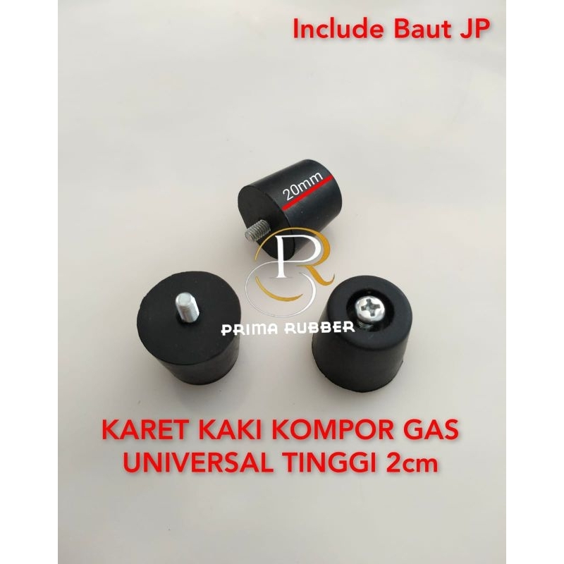 Jual KARET KAKI KOMPOR GAS TINGGI 2cm UNIVERSAL UNTUK SEMUA MERK KOMPOR ...