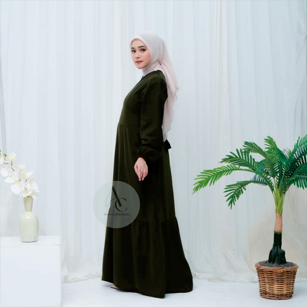 Jual (BISA COD) AARA COLLECTION GAMIS SERUT WANITA TERBARU LENGAN KARET ...