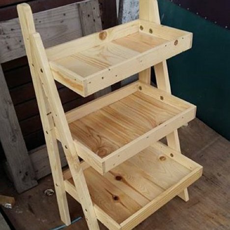 Jual Rak display 3 tingkat kayu | Shopee Indonesia